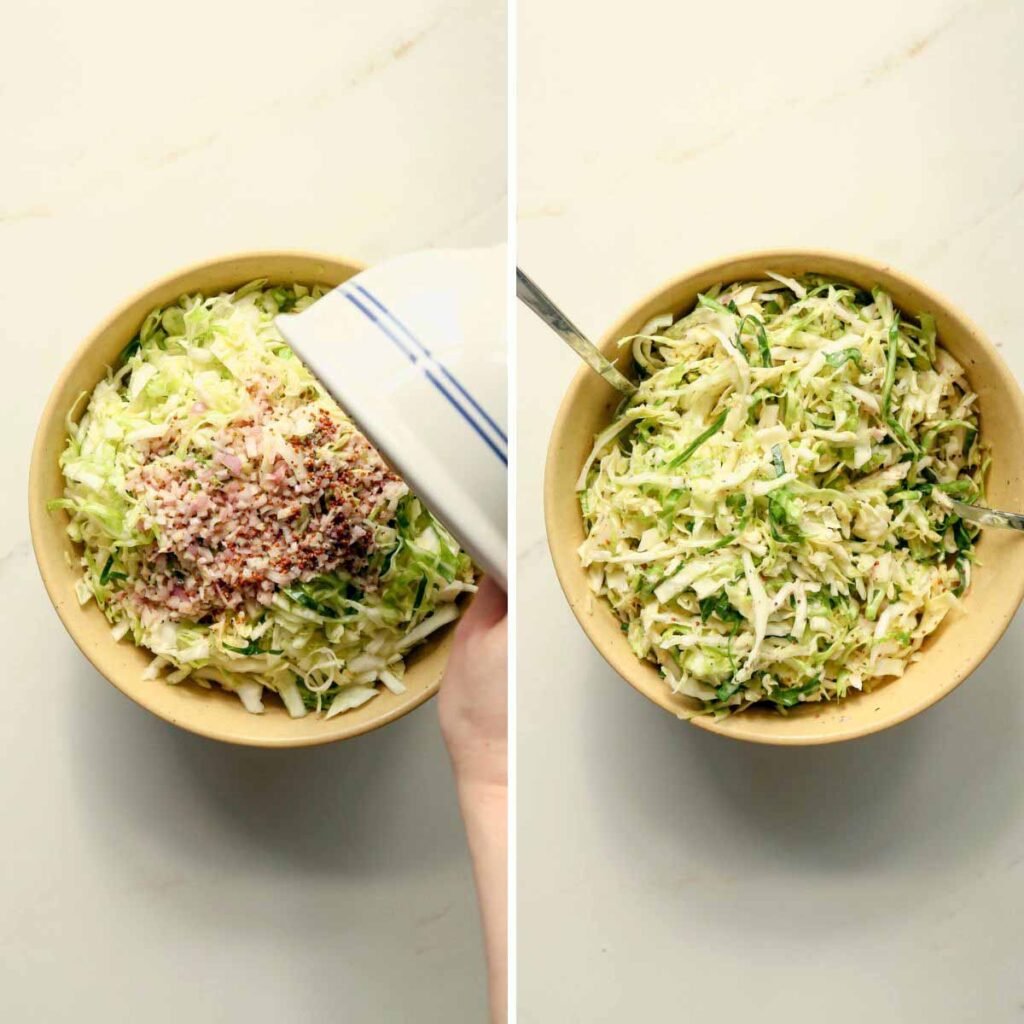Sweet and Tangy Cabbage and Green Apple Coleslaw - Crave-Worthy